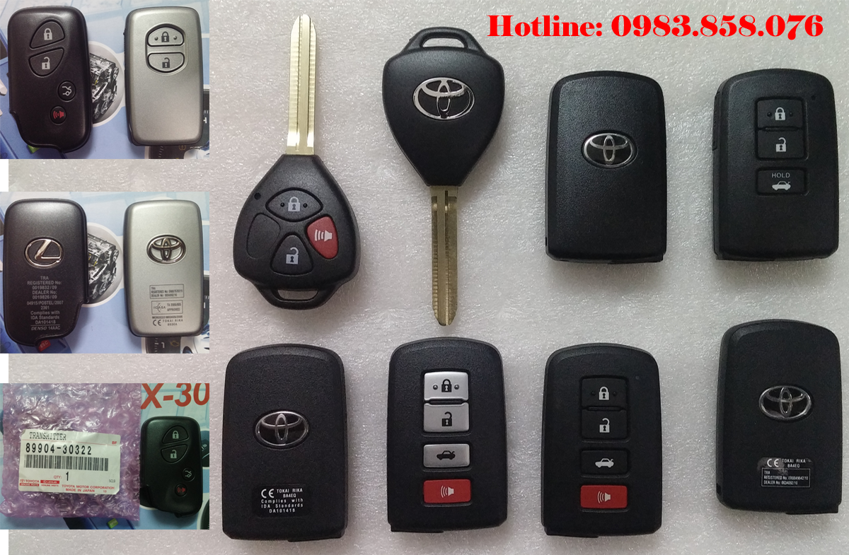 Sửa Chữa Thay Thế Sao Chép Chìa khoá Toyota Wigo remote